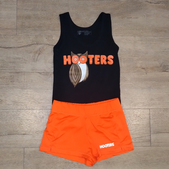Hooters | Shorts | Hooters Black And Orange Uniform Set Xxsxs | Poshmark